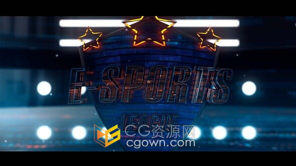 AE模板-E3D制作游戏玩家俱乐部电子竞技标志片头 | CG资源网